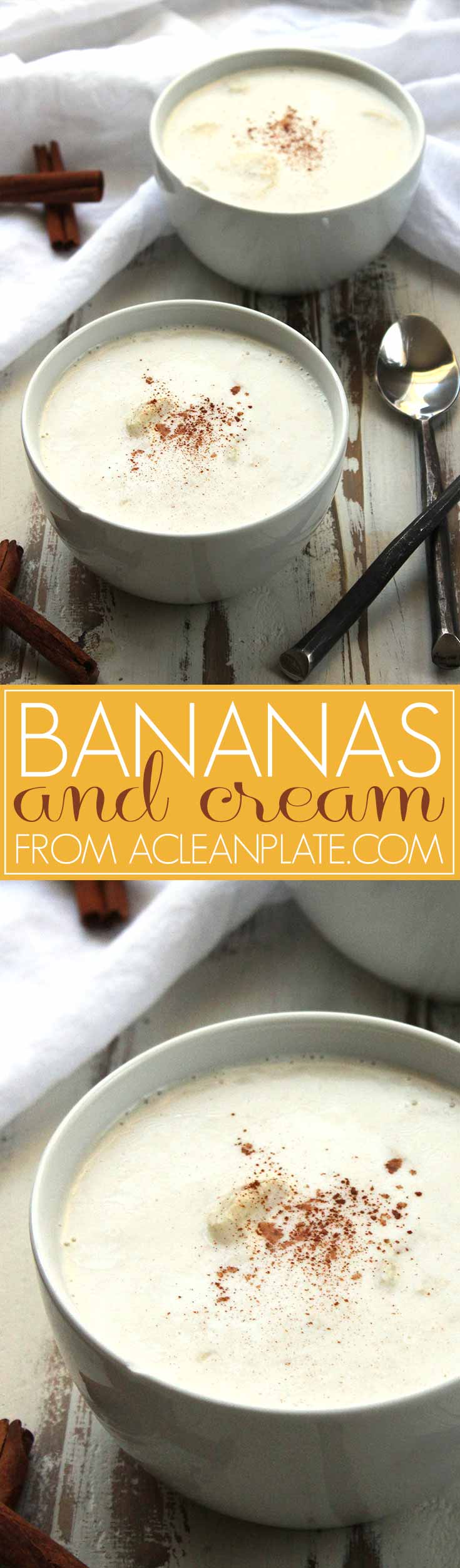 Bananas and "Cream" - A Clean Plate